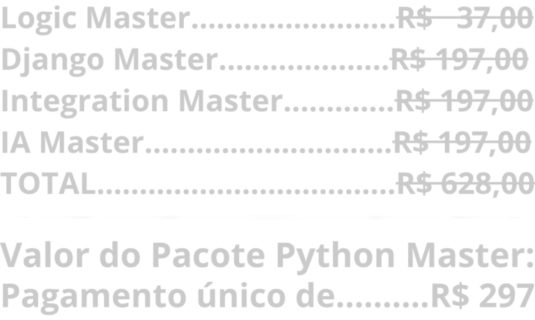 PycodeBR - Pacote Python Master - PycodeBR
