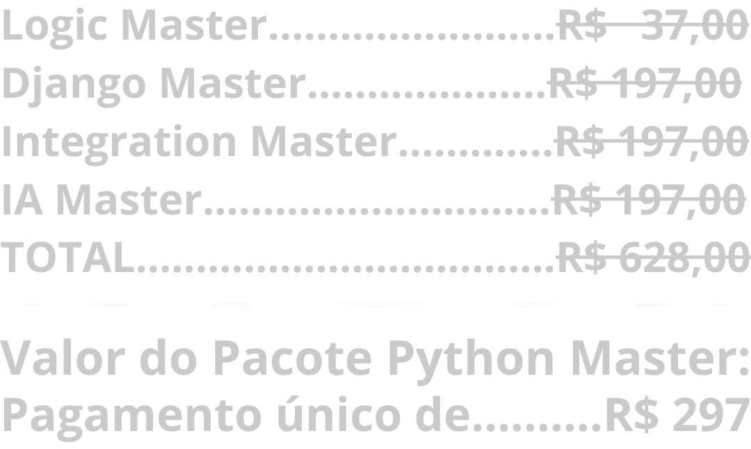 PycodeBR - Pacote Python Master - PycodeBR